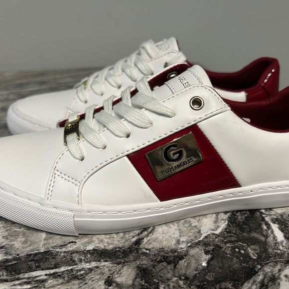 G by Guess | Shoes | G Los Angeles Guess White And Red Sneakers With ...